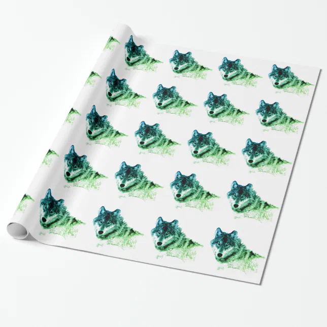Wolf Wrapping Paper | Zazzle