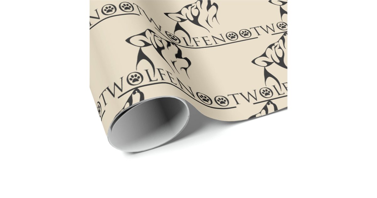 Wolfenoot - Wolf Party Supplies Wrapping Paper | Zazzle