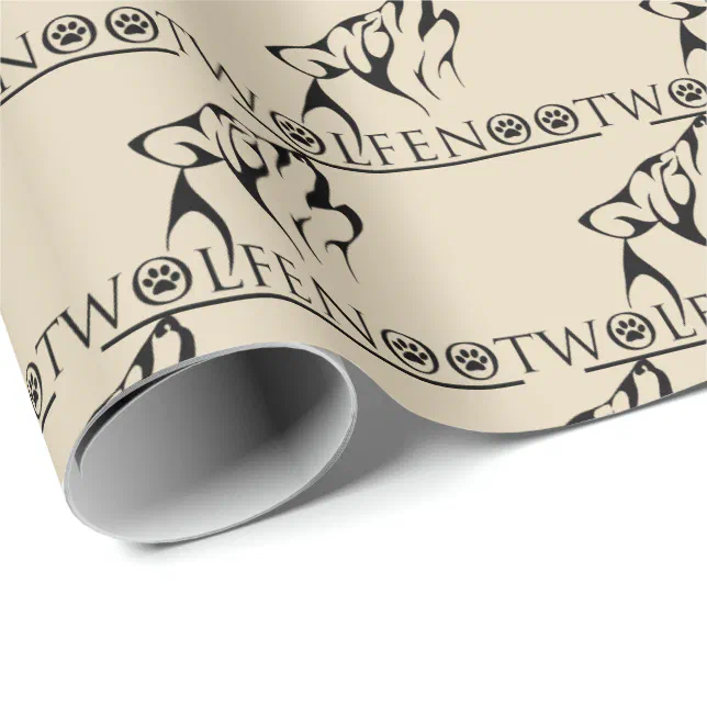 Wolfenoot - Wolf Party Supplies Wrapping Paper | Zazzle