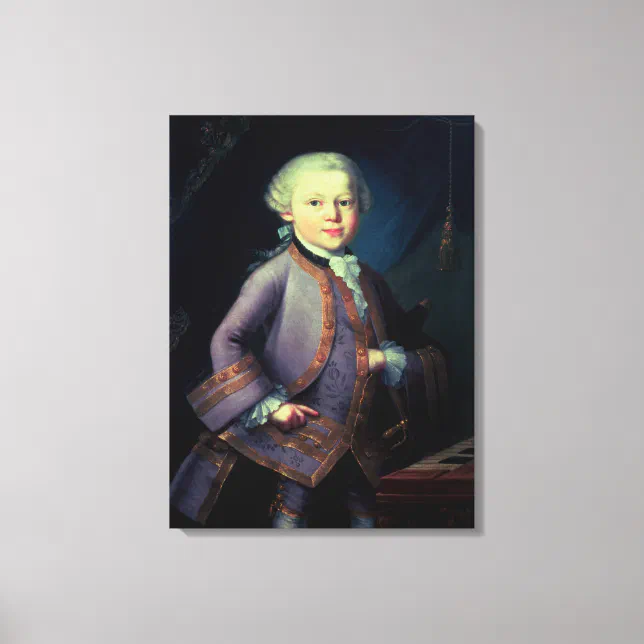 Wolfgang Amadeus Mozart , 1763 Canvas Print | Zazzle