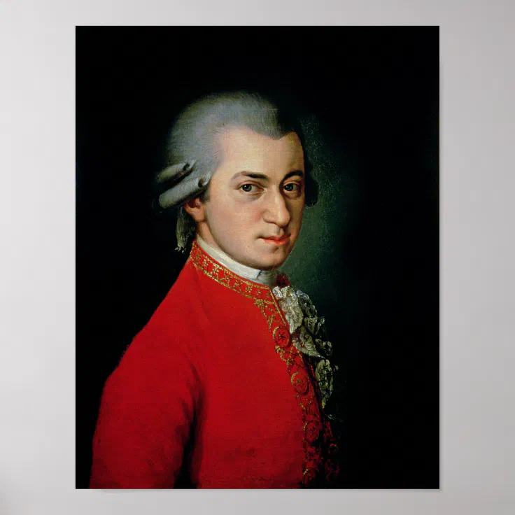 Wolfgang Amadeus Mozart, 1818 Poster | Zazzle