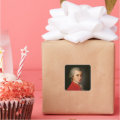 Wolfgang Amadeus Mozart Portrait Square Sticker | Zazzle
