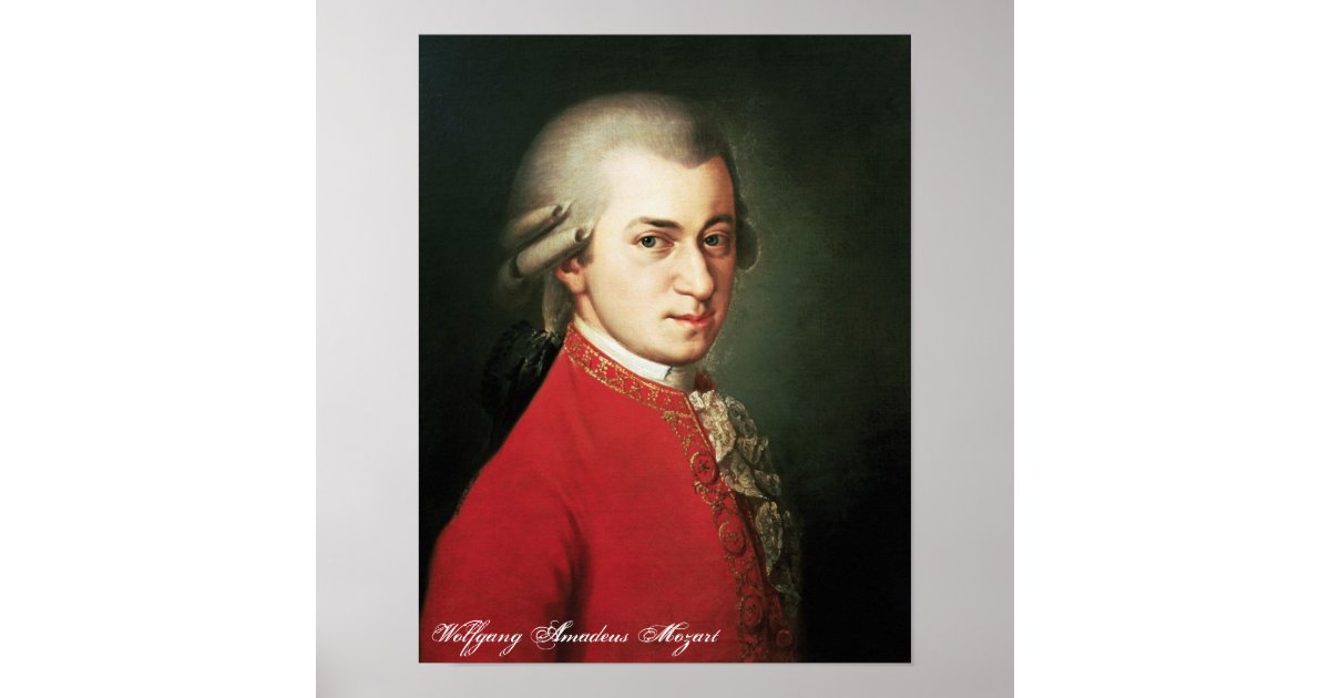 Wolfgang Amadeus Mozart Print | Zazzle