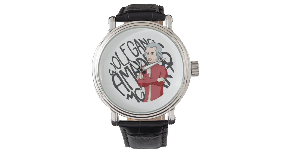 Wolfgang Amadeus Mozart Watch | Zazzle