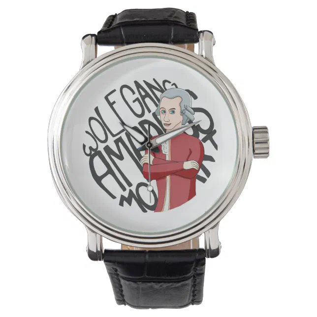 Wolfgang Amadeus Mozart Watch | Zazzle