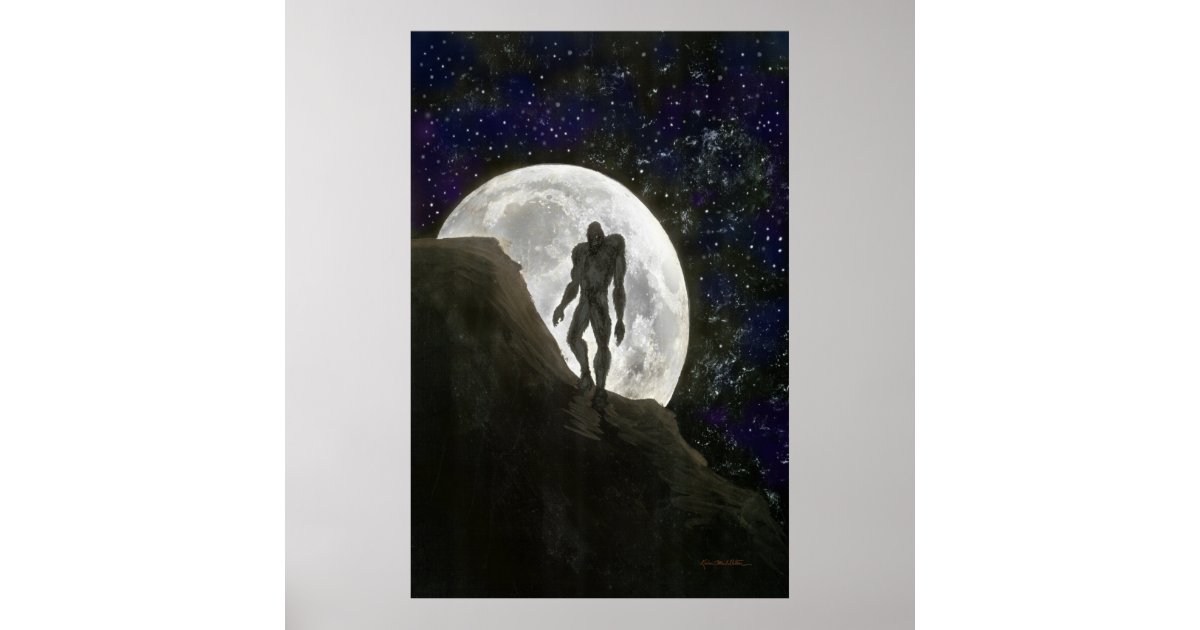 Wolfman Full Moon Poster | Zazzle
