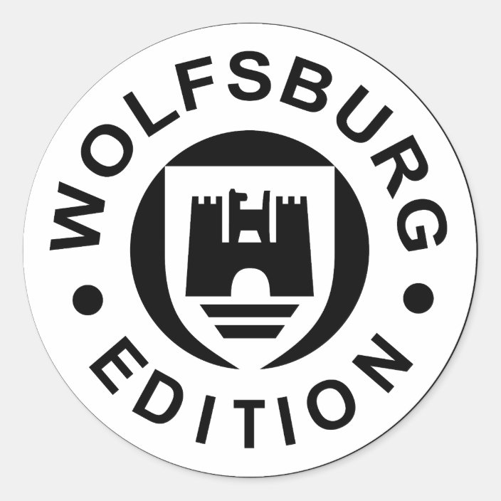 Wolfsburg Edition (black) Classic Round Sticker | Zazzle