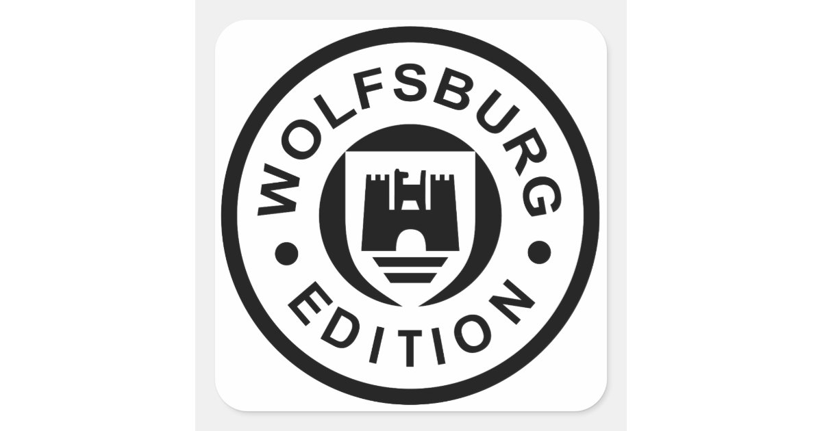 Wolfsburg Edition (black) Square Sticker | Zazzle