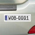 Wolfsburg License Plate Bumper Sticker | Zazzle
