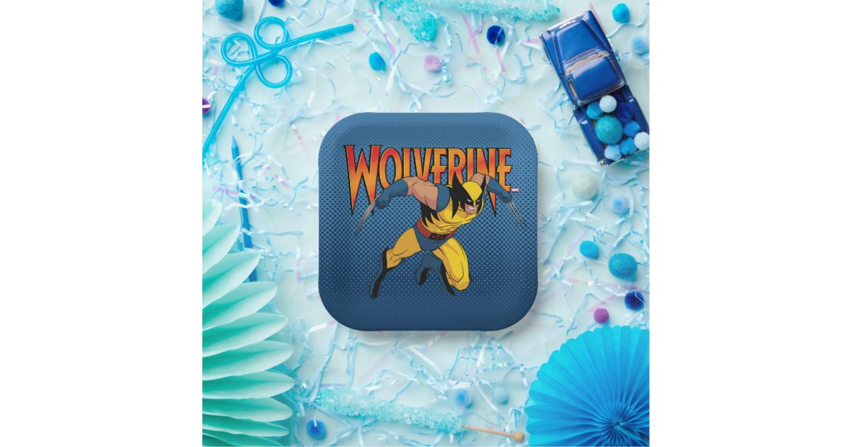 Wolverine Character Pose Paper Plates | Zazzle