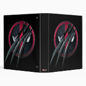 Wolverine Claws Slashing Deadpool Icon 3 Ring Binder | Zazzle