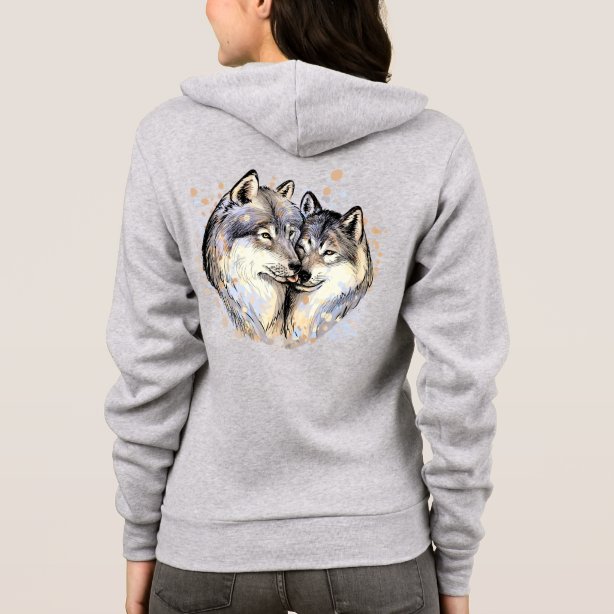 Wolf Hoodies & Sweatshirts | Zazzle