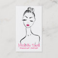 Woman face Make-up artist business card design | Zazzle