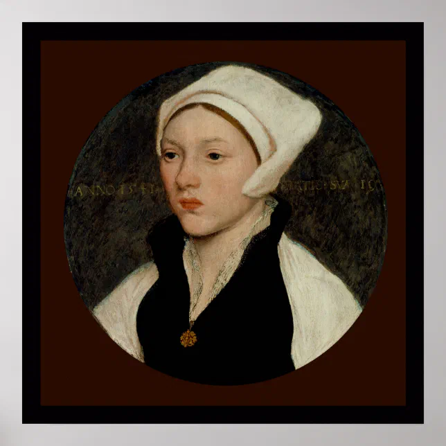 Woman in a White Coif by Holbein Canvas Print | Zazzle