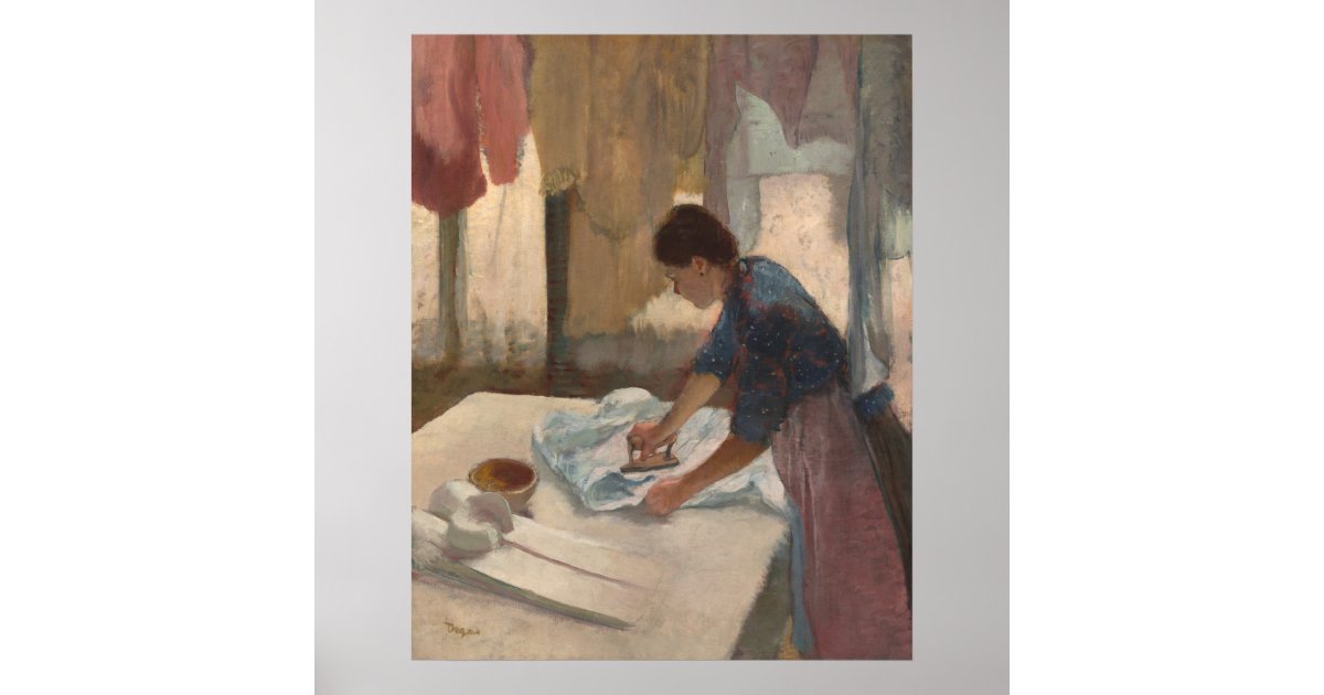 Woman Ironing - Edgar Degas Fine Art Poster | Zazzle