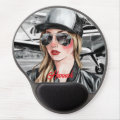 Woman Pilot & Sunglasses Cessna Airplane Christmas Gel Mouse Pad | Zazzle