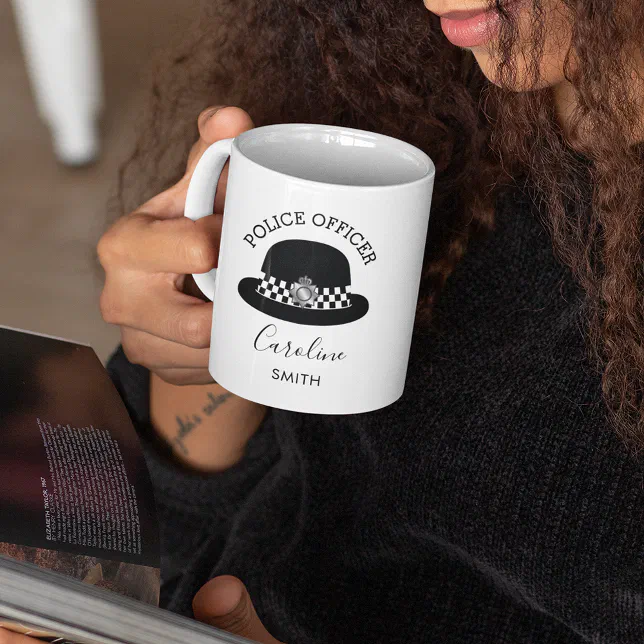 Woman Police Officer | Personalised Coffee Mug | Zazzle