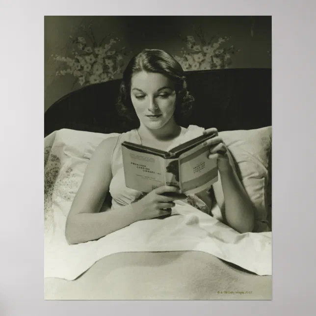 Woman Reading Book Poster | Zazzle