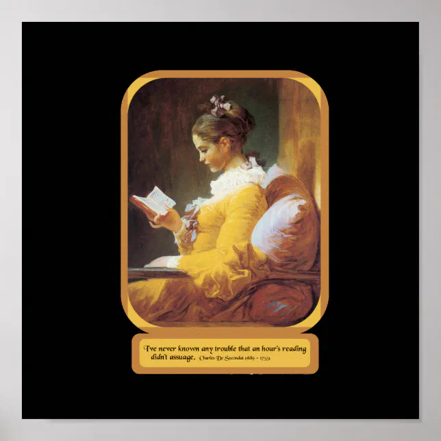 Woman Reading Poster | Zazzle
