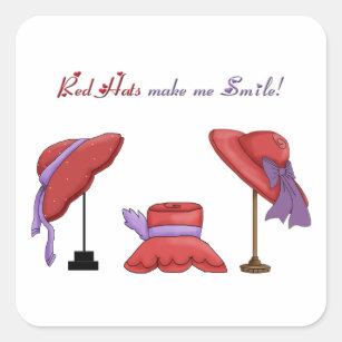 Red Hat Society Stickers