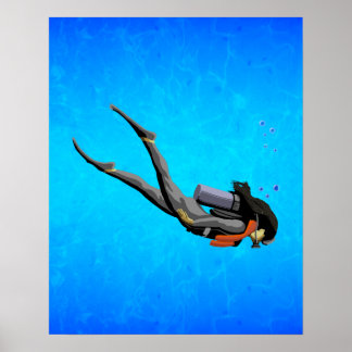 Commercial Diver Posters | Zazzle
