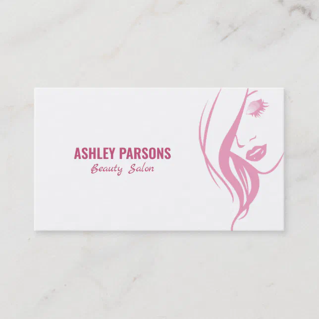 Woman Silhouette Business Card | Zazzle