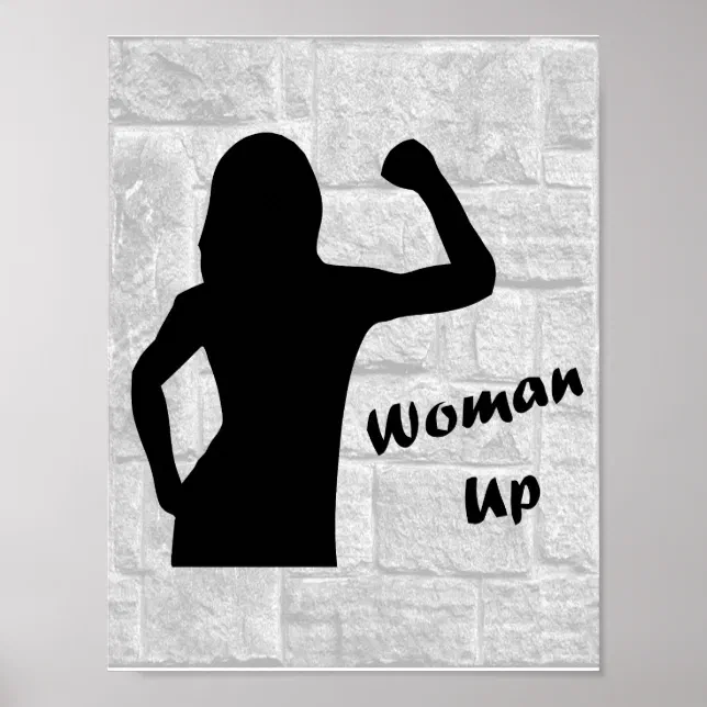 Woman Up - Fitness Posters for Women | Zazzle