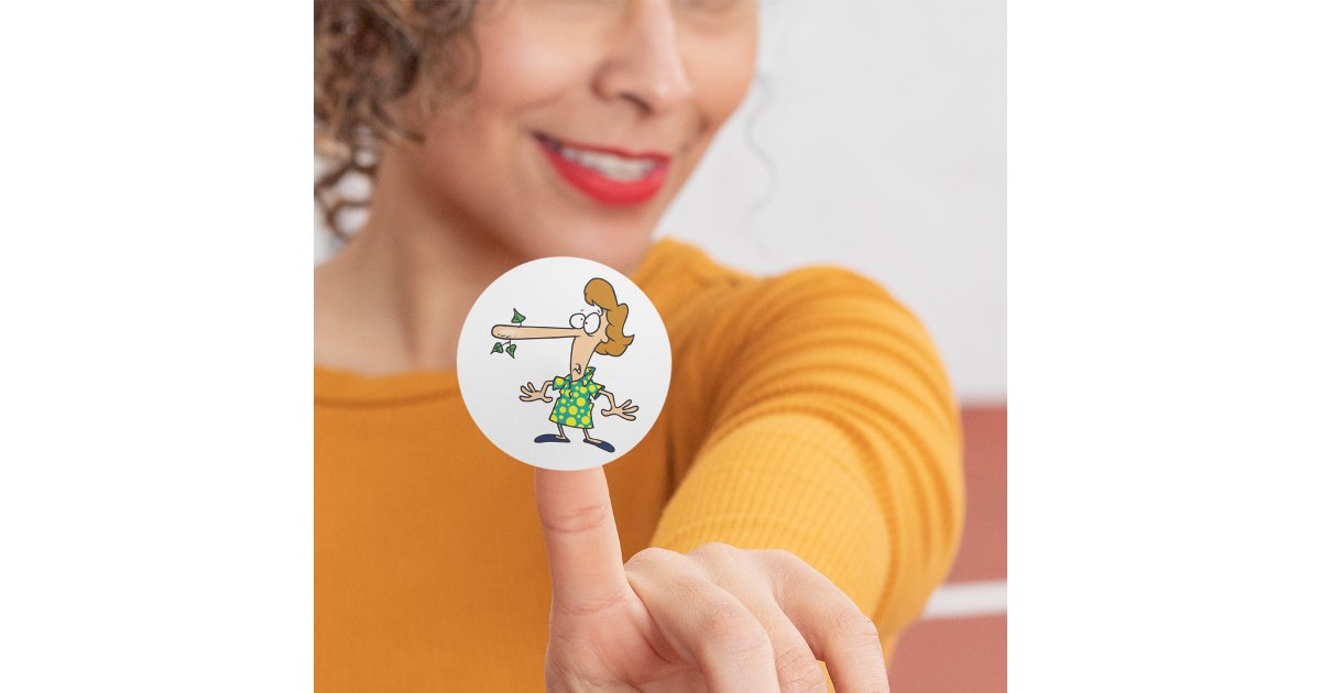 Woman Who Told Lies Classic Round Sticker | Zazzle