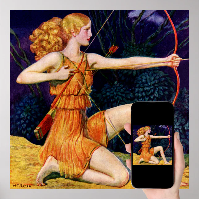woman with bow poster | Zazzle