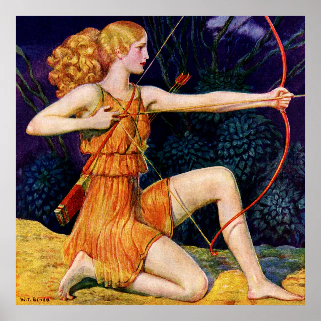 woman with bow poster | Zazzle