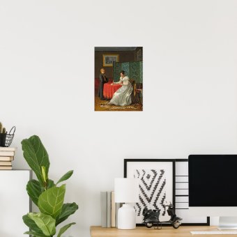 Woman Writing a Letter Poster | Zazzle