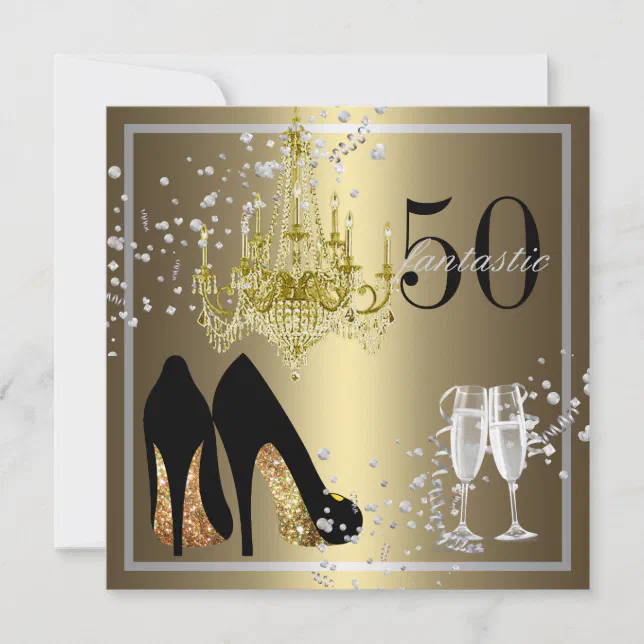 Woman's 50th Birthday Celebration Invitation | Zazzle