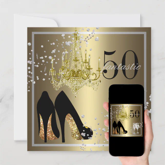 Woman's 50th Birthday Celebration Invitation | Zazzle