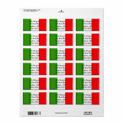 Woman's Classic Italian Address Label Template | Zazzle
