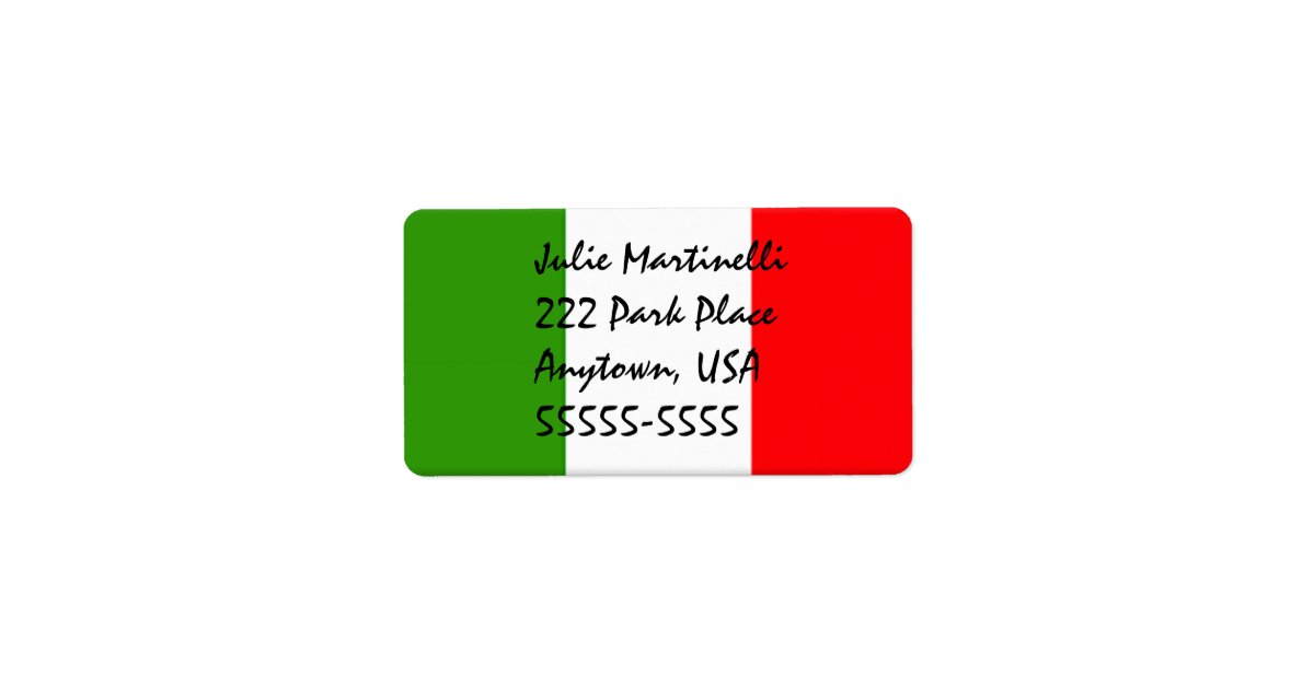 Woman's Classic Italian Address Label Template | Zazzle
