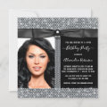 Womans Diamond Glam Photo Birthday Party Invitation | Zazzle