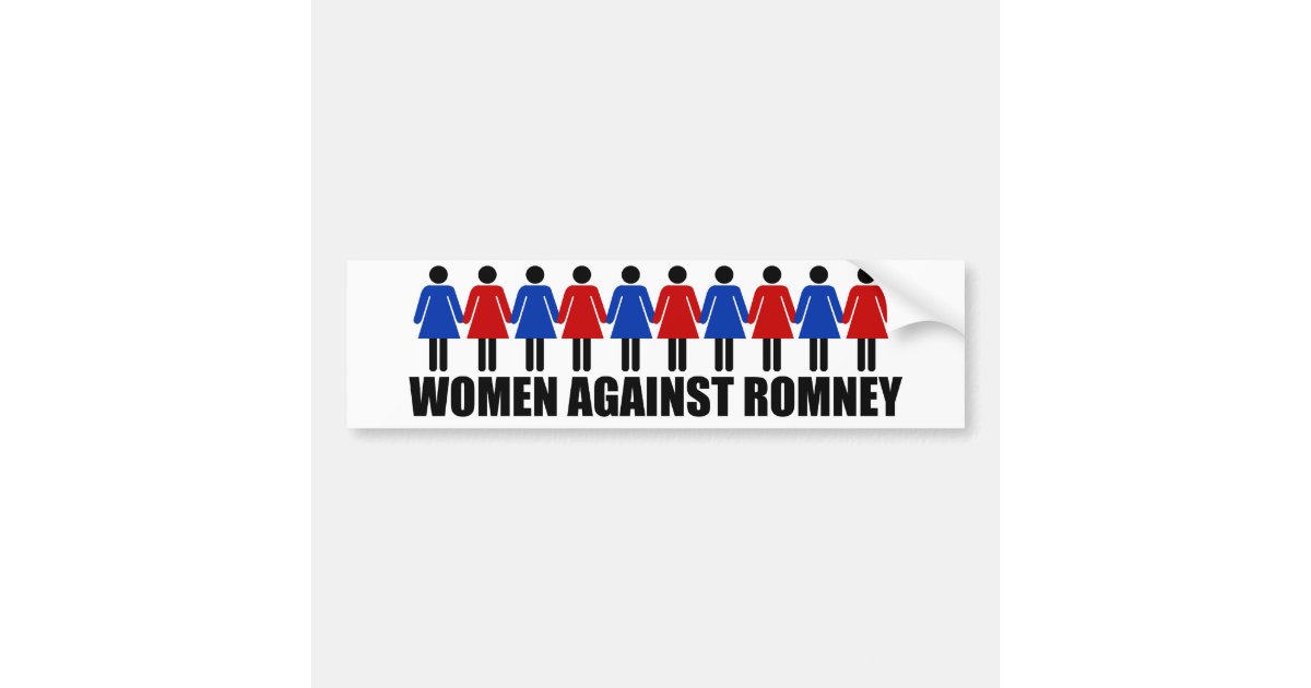 Women Against Romney Bumper Sticker | Zazzle