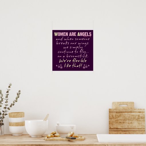Women are Angels Poster | Zazzle