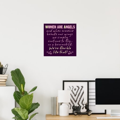 Women are Angels Poster | Zazzle