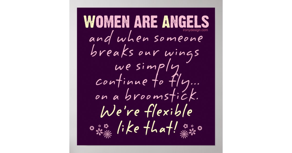 Women are Angels Poster | Zazzle