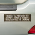 Women are Not Property Bumper Sticker | Zazzle