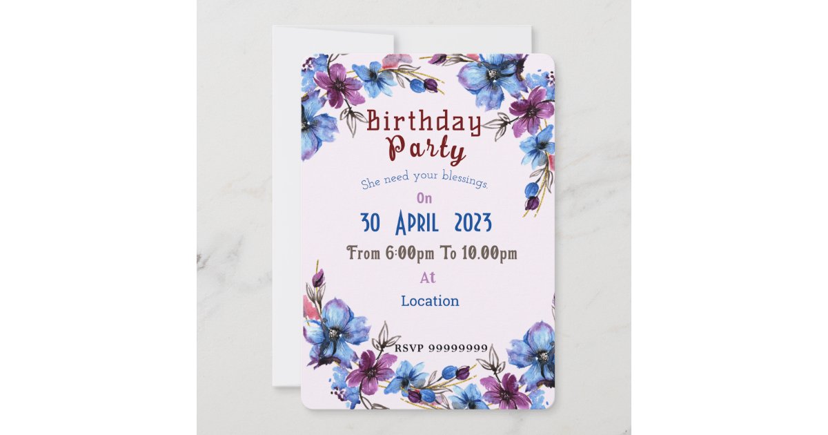 women birthday invitation | Zazzle