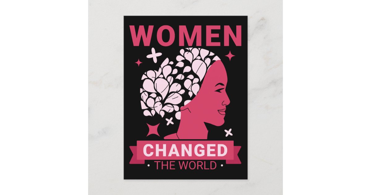 Women Changed The World Feminist Postcard | Zazzle