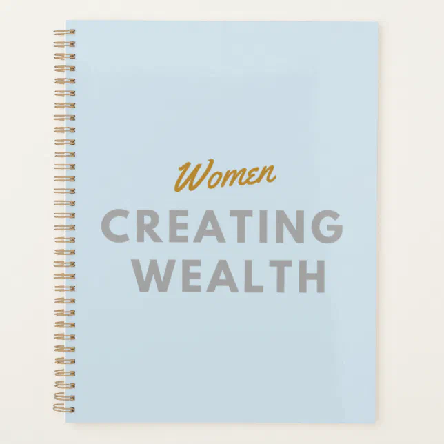 Women Creating Wealth Planner | Zazzle