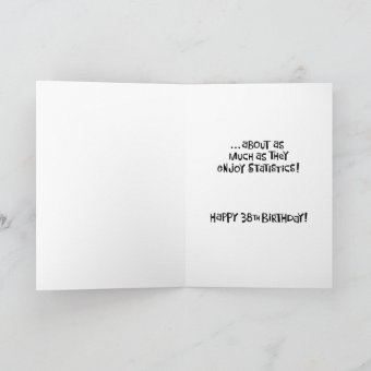 Women Enjoy Turning 38 Birthday Card | Zazzle