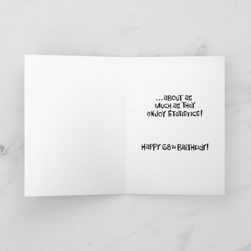 Women Enjoy Turning 68 Birthday Card | Zazzle