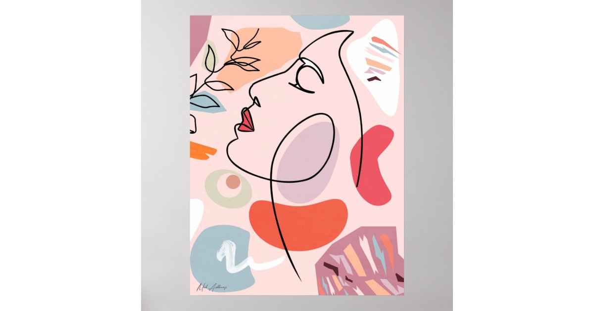 Women face expression poster | Zazzle