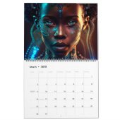 Women in Detail 12 Month Calendar (split pages) | Zazzle