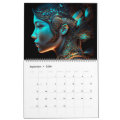 Women in Detail 12 Month Calendar (split pages) | Zazzle
