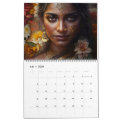 Women in Detail 12 Month Calendar (split pages) | Zazzle